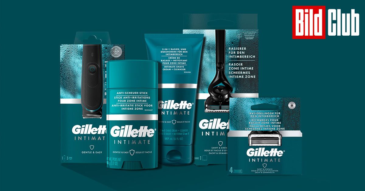 25 Sets mit Produkten von Gillette Intimate - BILD CLUB